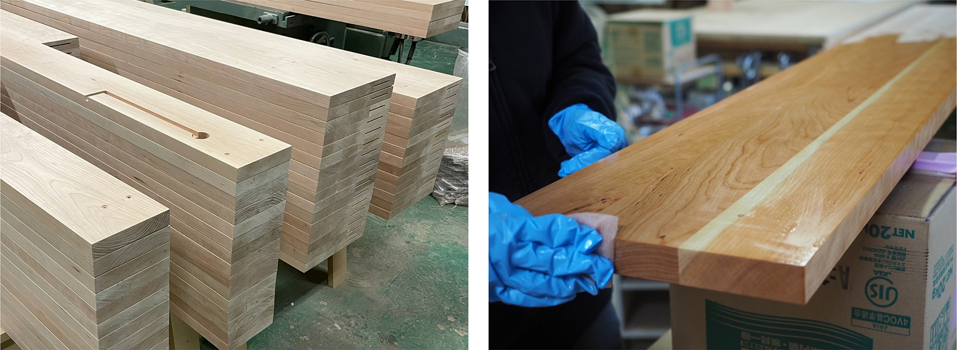 【オフィス案件_016】オフィス受付台 × ブラックチェリー - eTREE